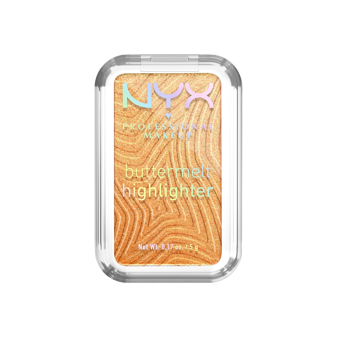 NYX Professional Makeup Buttermelt Highlighter, Powder Highlighter, 12 ...
